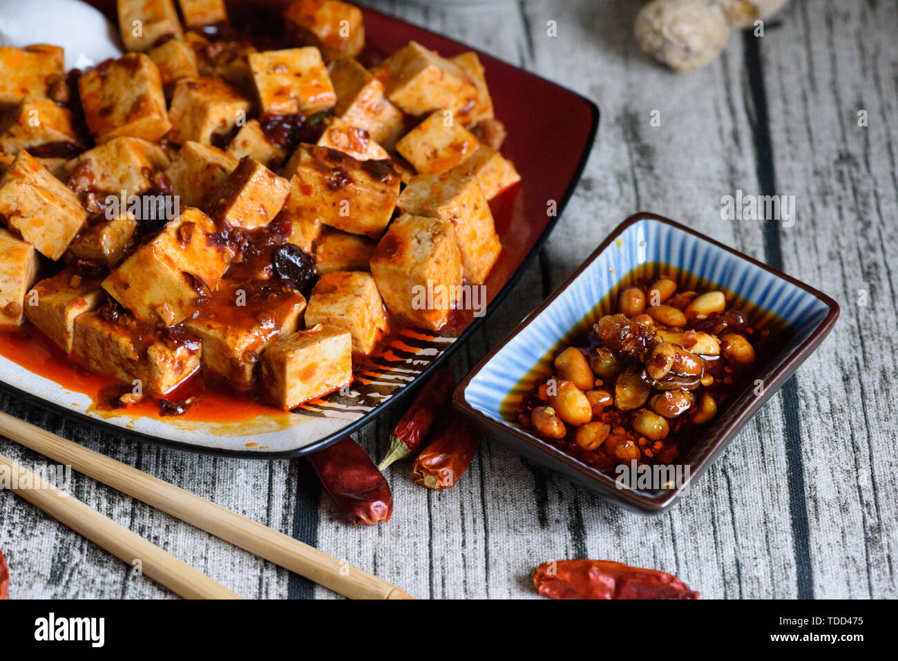 beancurd and bean curd Stock Photo - Alamy
