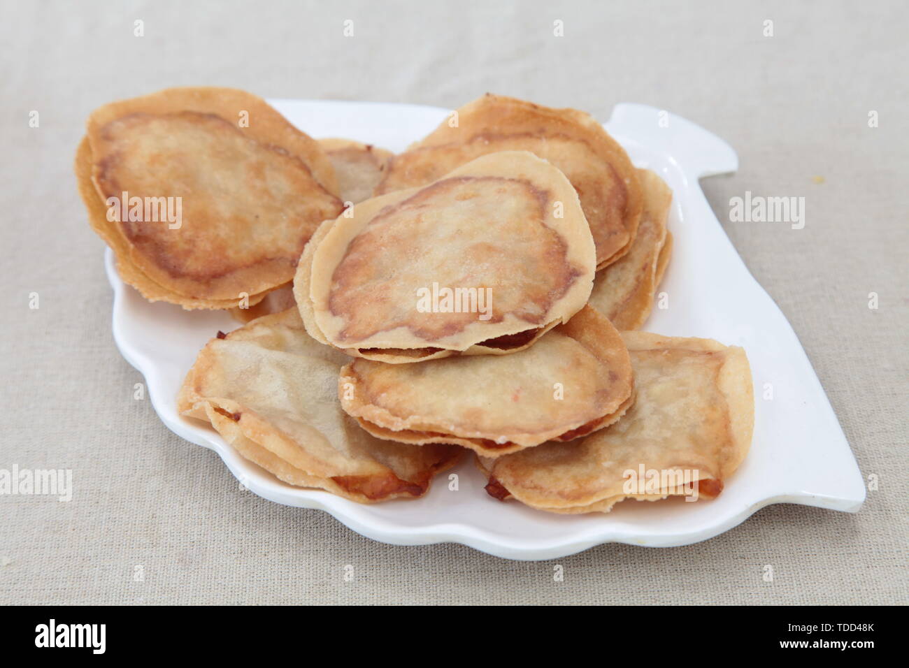 Moon shrimp cake Stock Photo - Alamy