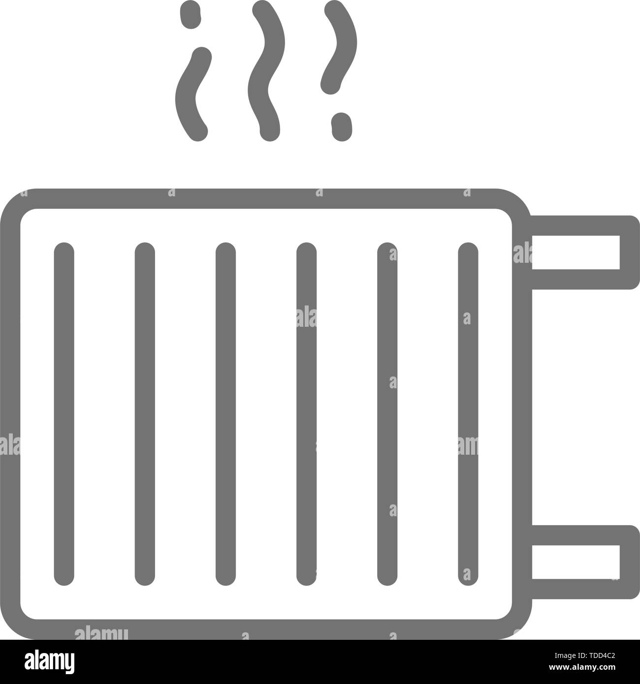 Household radiator icon outline hi-res stock photography and images - Alamy
