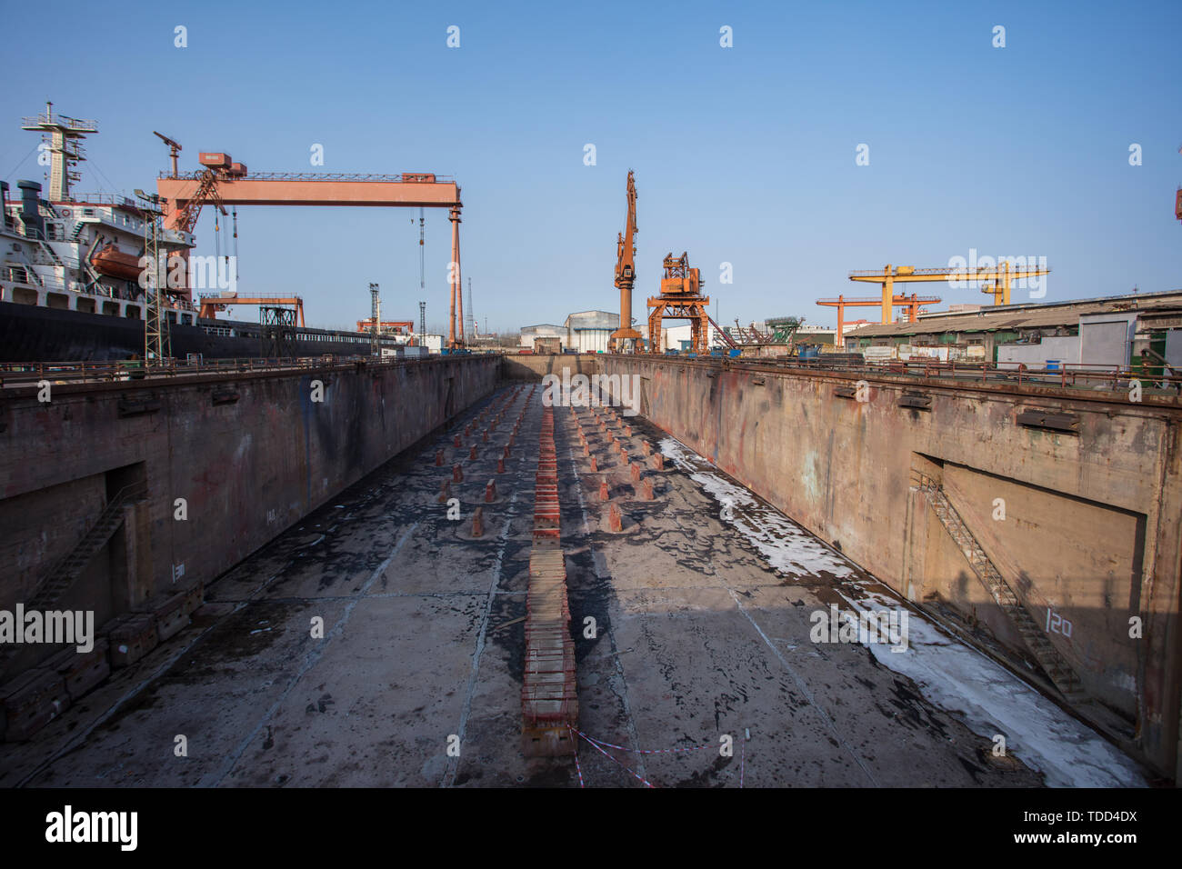 Shipbuilding industrial base Stock Photo - Alamy