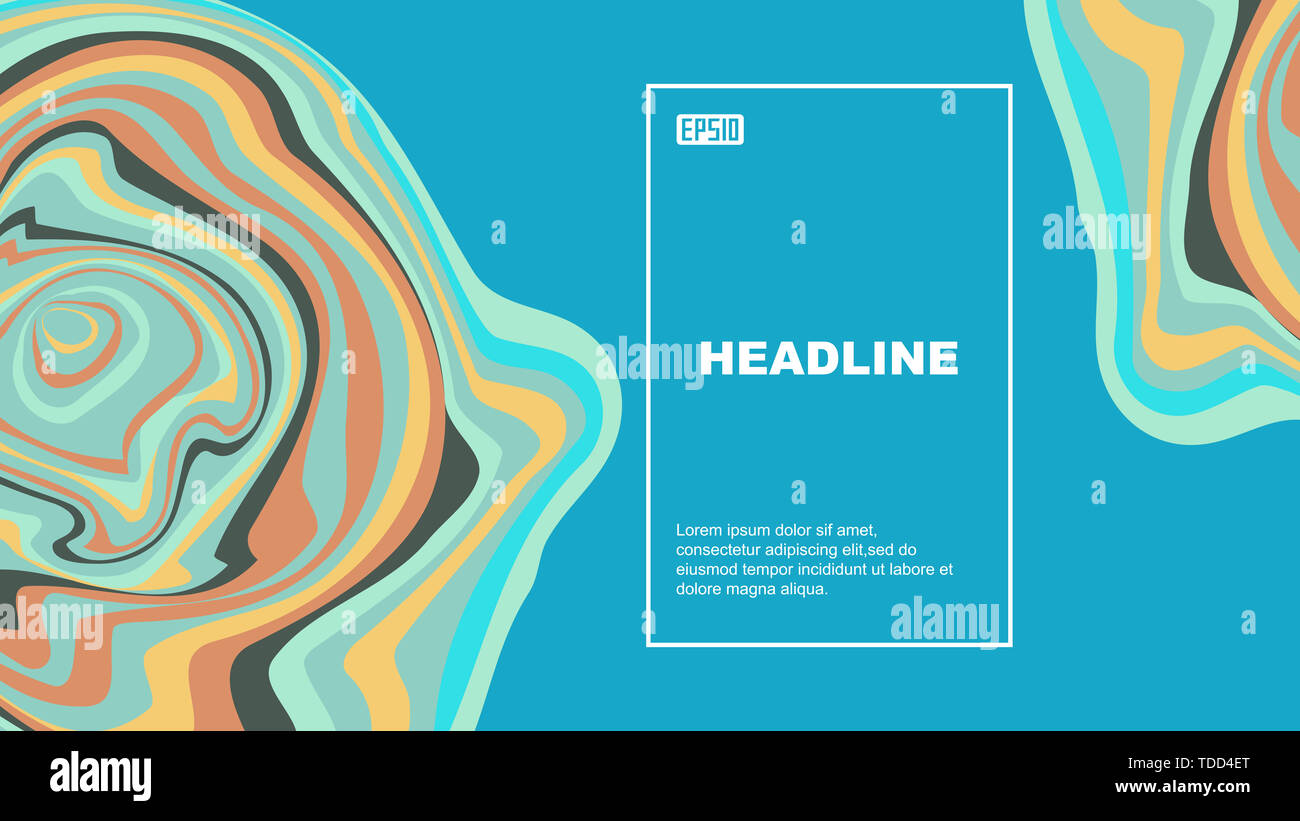 Flat style, abstract geometric graphic poster design template Stock ...