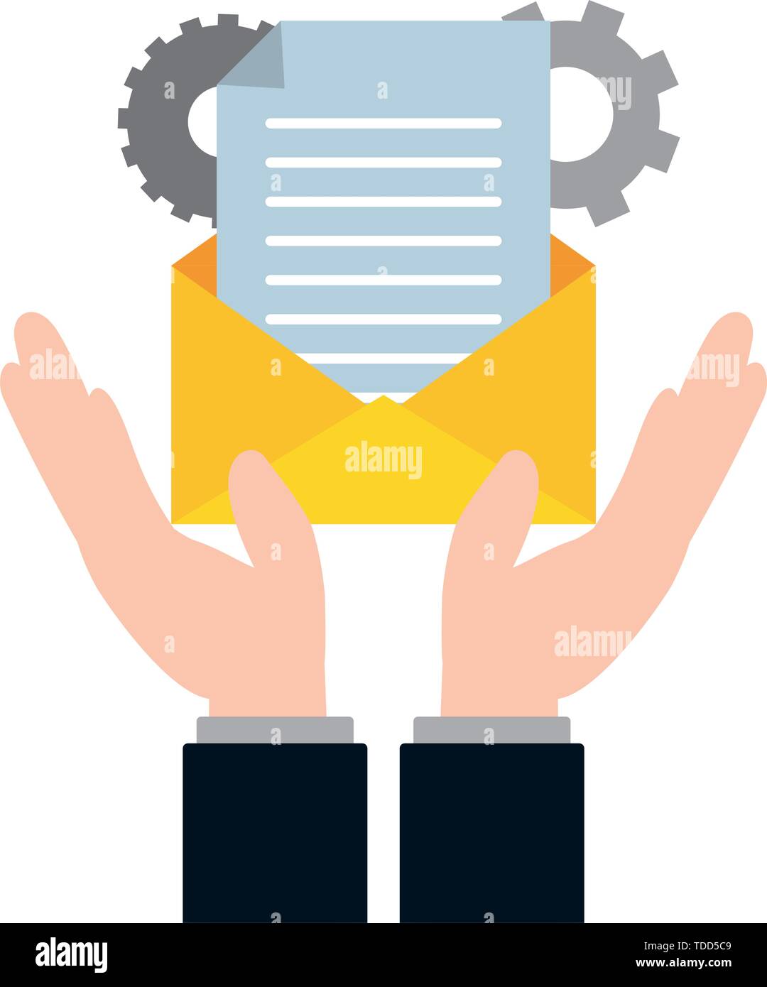 Email settings Stock Vector Images - Alamy