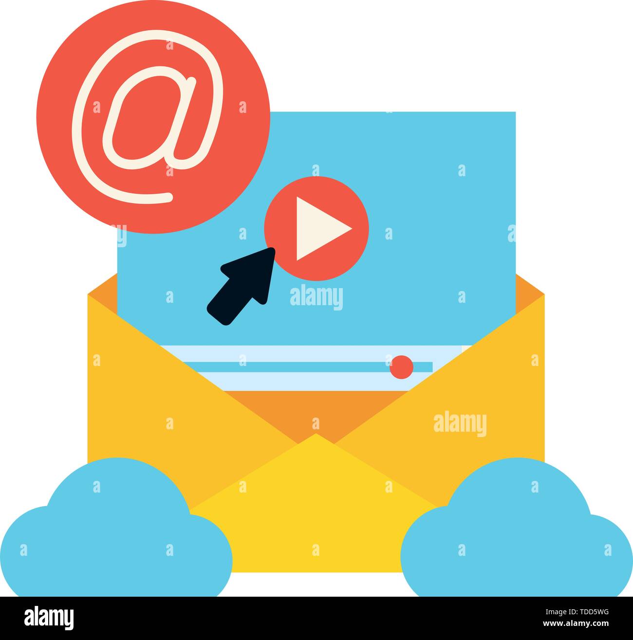 Email cursor open hi-res stock photography and images - Alamy