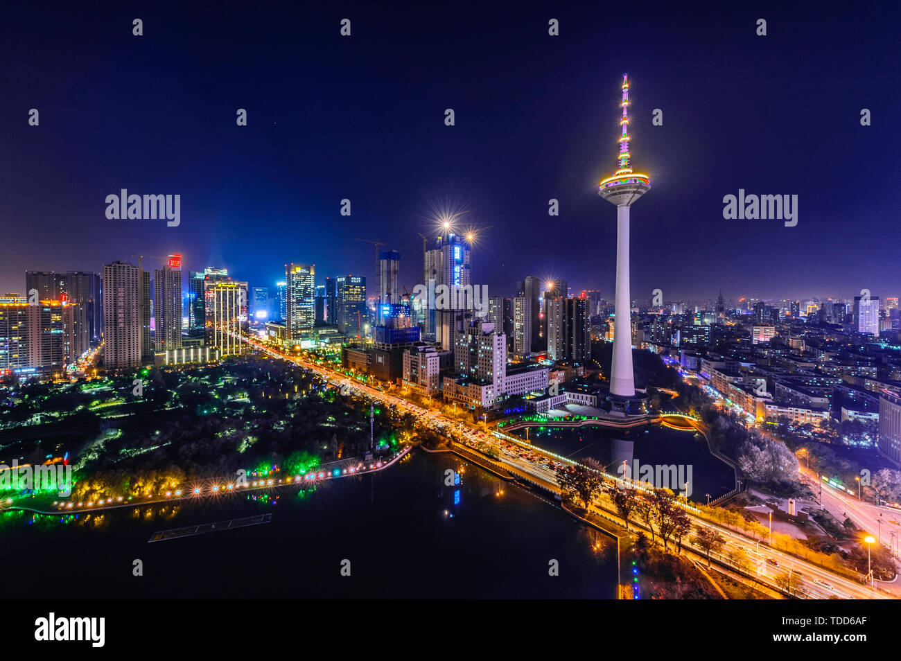 Shenyang color TV tower Stock Photo - Alamy