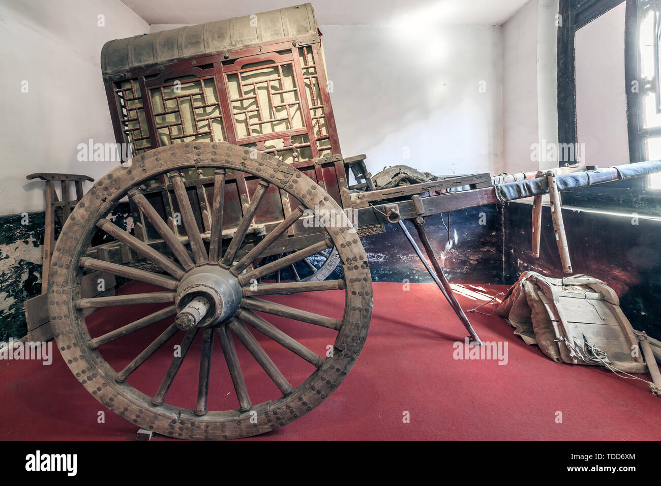 Qing Dynasty sedan, Shanxi Pingyao ancient city China Security Bureau ...