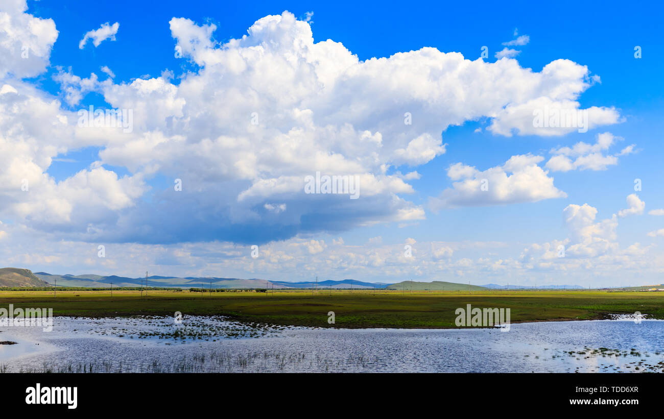 Summer in Hulunbuir Prairie, Inner Mongolia Stock Photo - Alamy