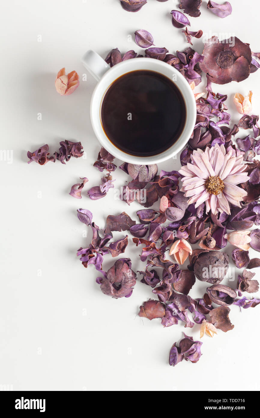 Delicate morning tea table setting Stock Photo - Alamy