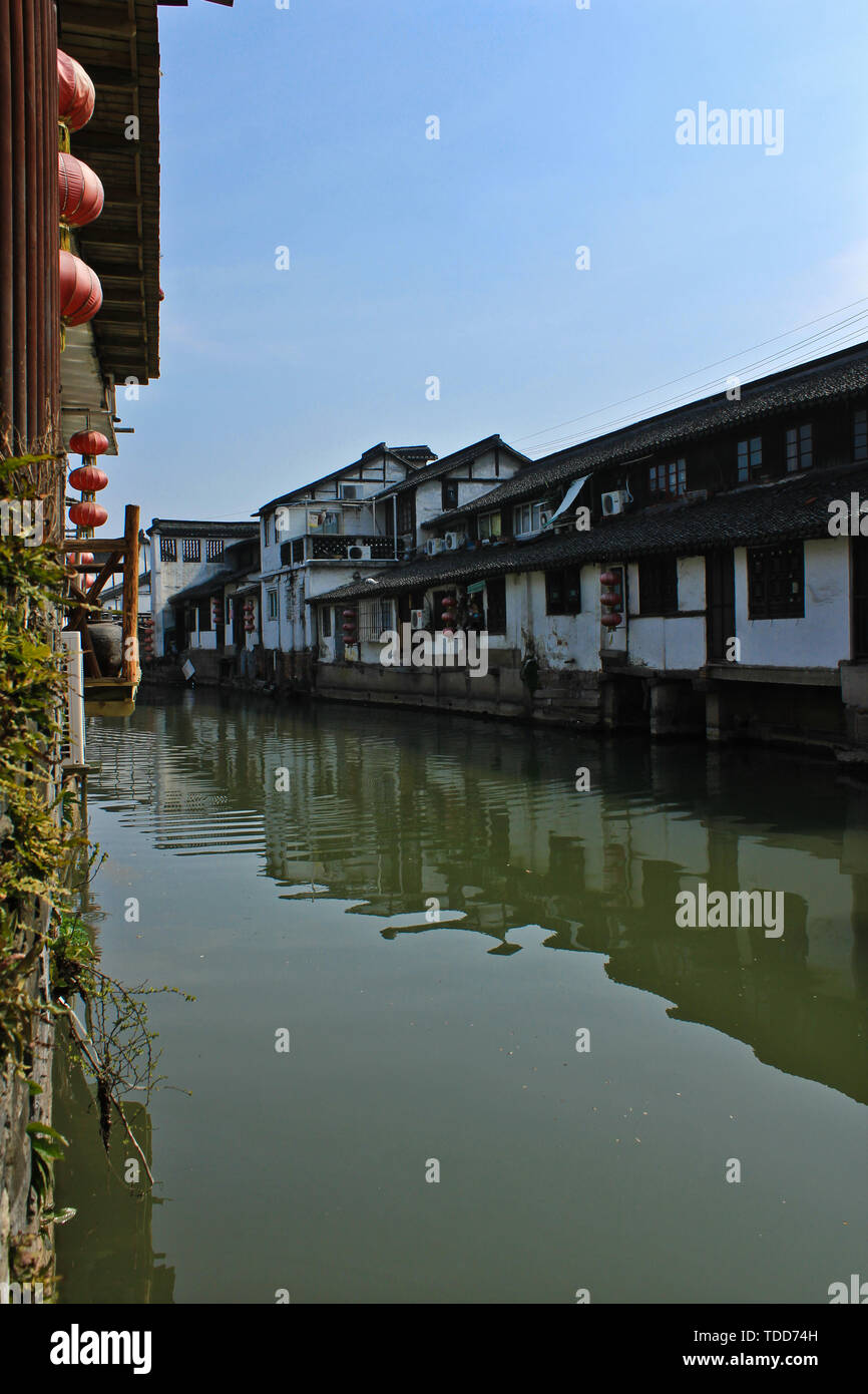 Scenery of the ancient town of Zhujiajiao, Qingpu, Shanghai Stock Photo ...