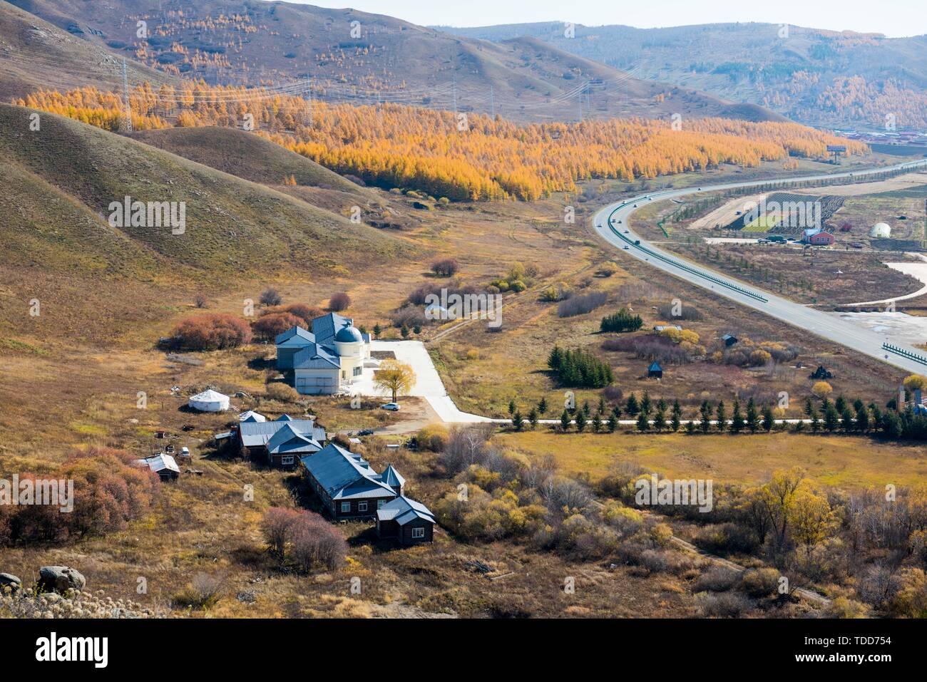 Autumn in Hulunbuir Stock Photo - Alamy
