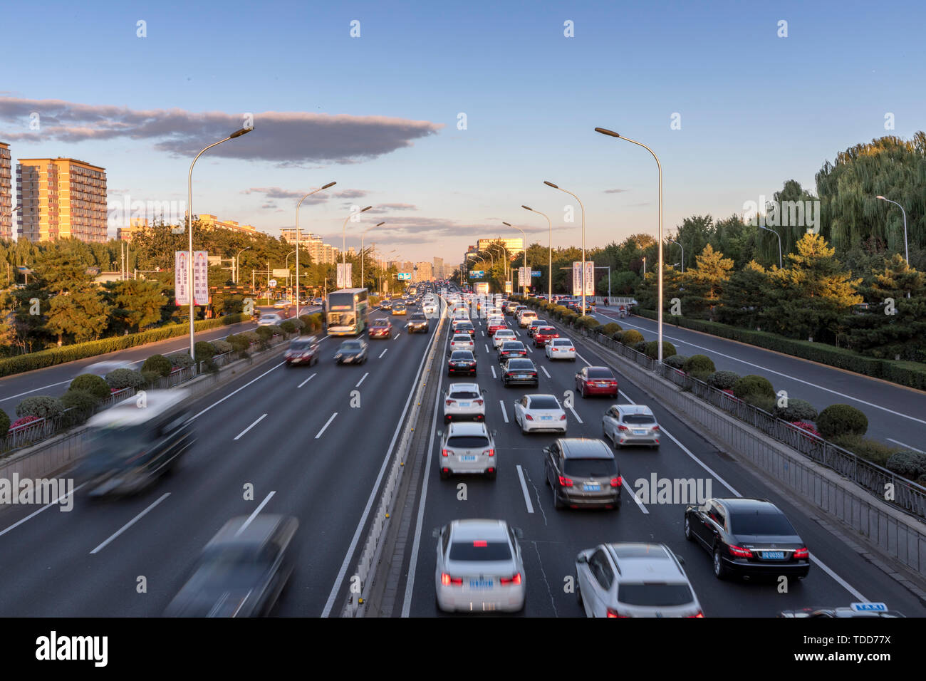 Traffic flow in Beijing, China Stock Photo - Alamy