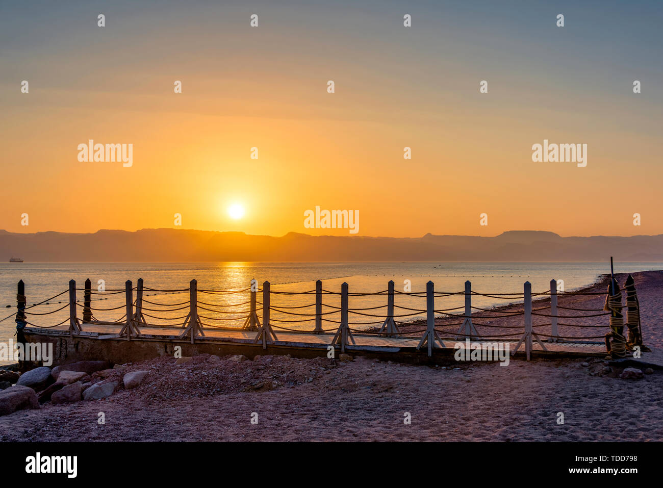 Jordan's Red Sea waterfront Stock Photo - Alamy