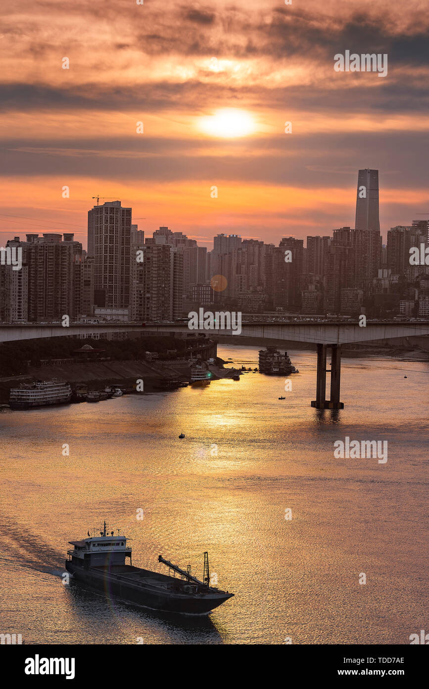 Light of the Jialing River in Chongqing Stock Photo - Alamy