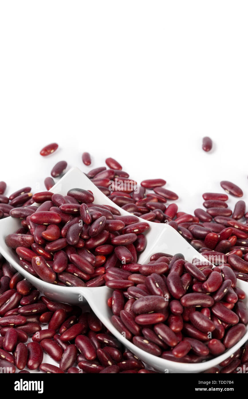 Red bean isolated on white background Stock Photo - Alamy
