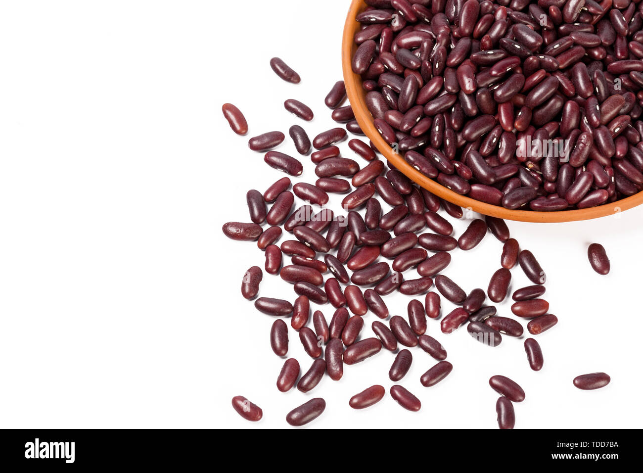 Red bean isolated on white background Stock Photo - Alamy