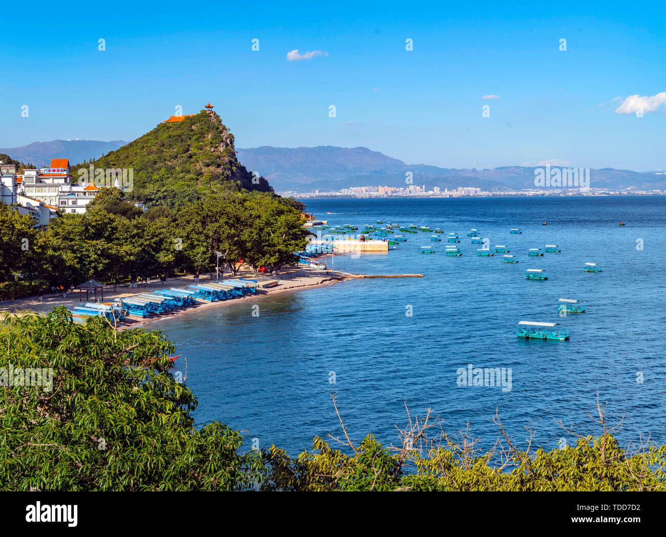 Scenery of Fuxian Lake Stock Photo - Alamy