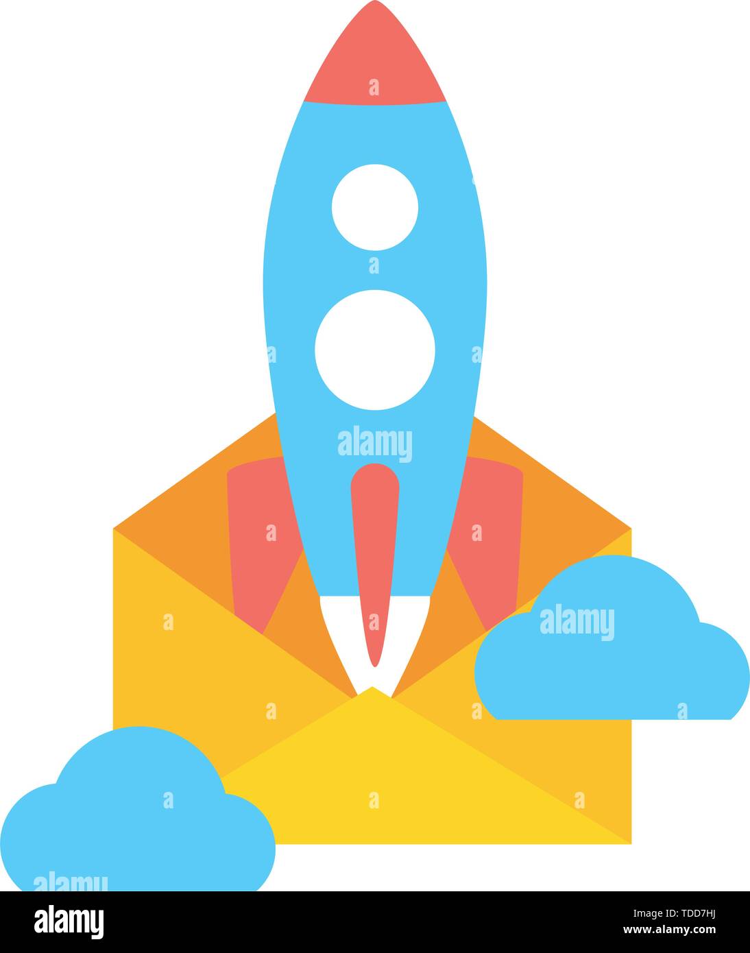 Launch of email Stock Vector Images - Alamy