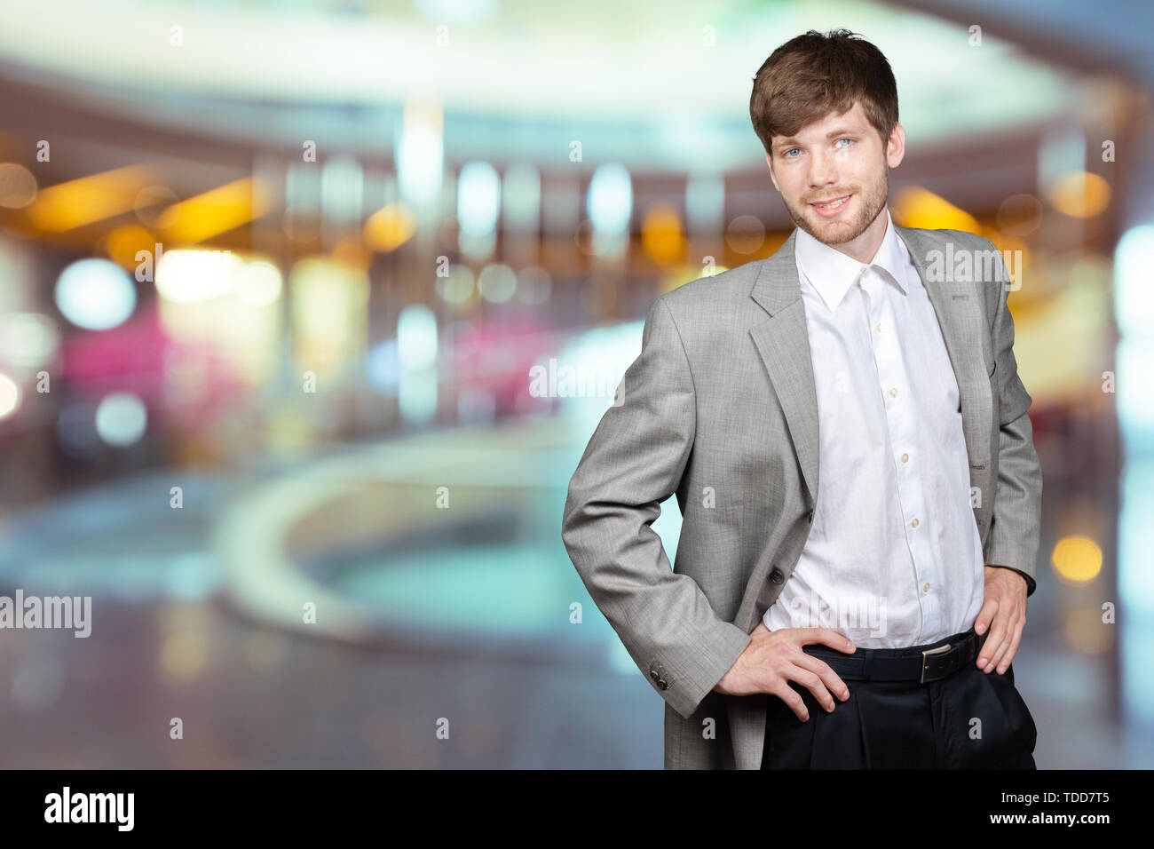 Happy smart business man Stock Photo - Alamy