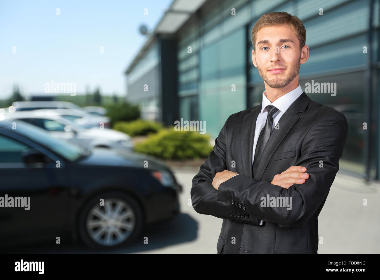 Happy smart business man Stock Photo - Alamy