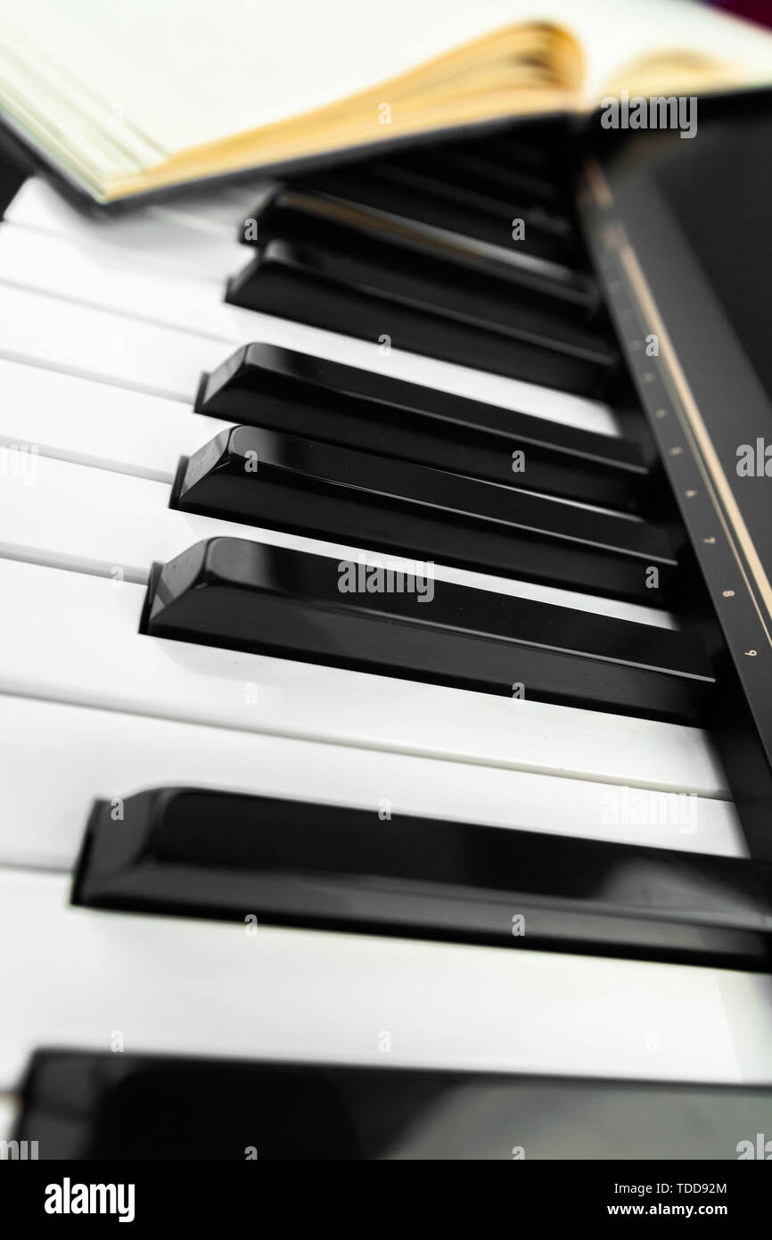 piano keys and notepad Stock Photo - Alamy