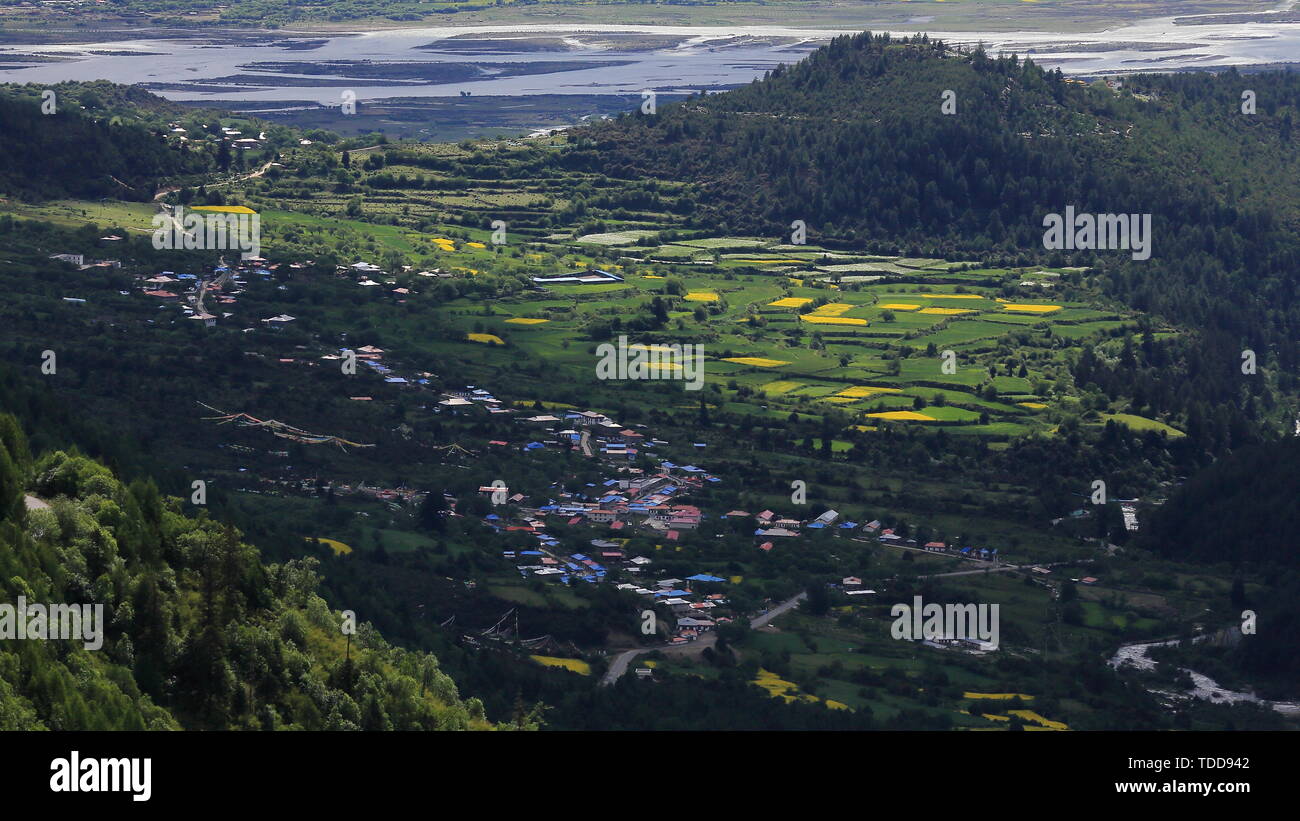 Scenery of Yingzhi Lulang Linhai, Tibet Autonomous Region, China Stock ...