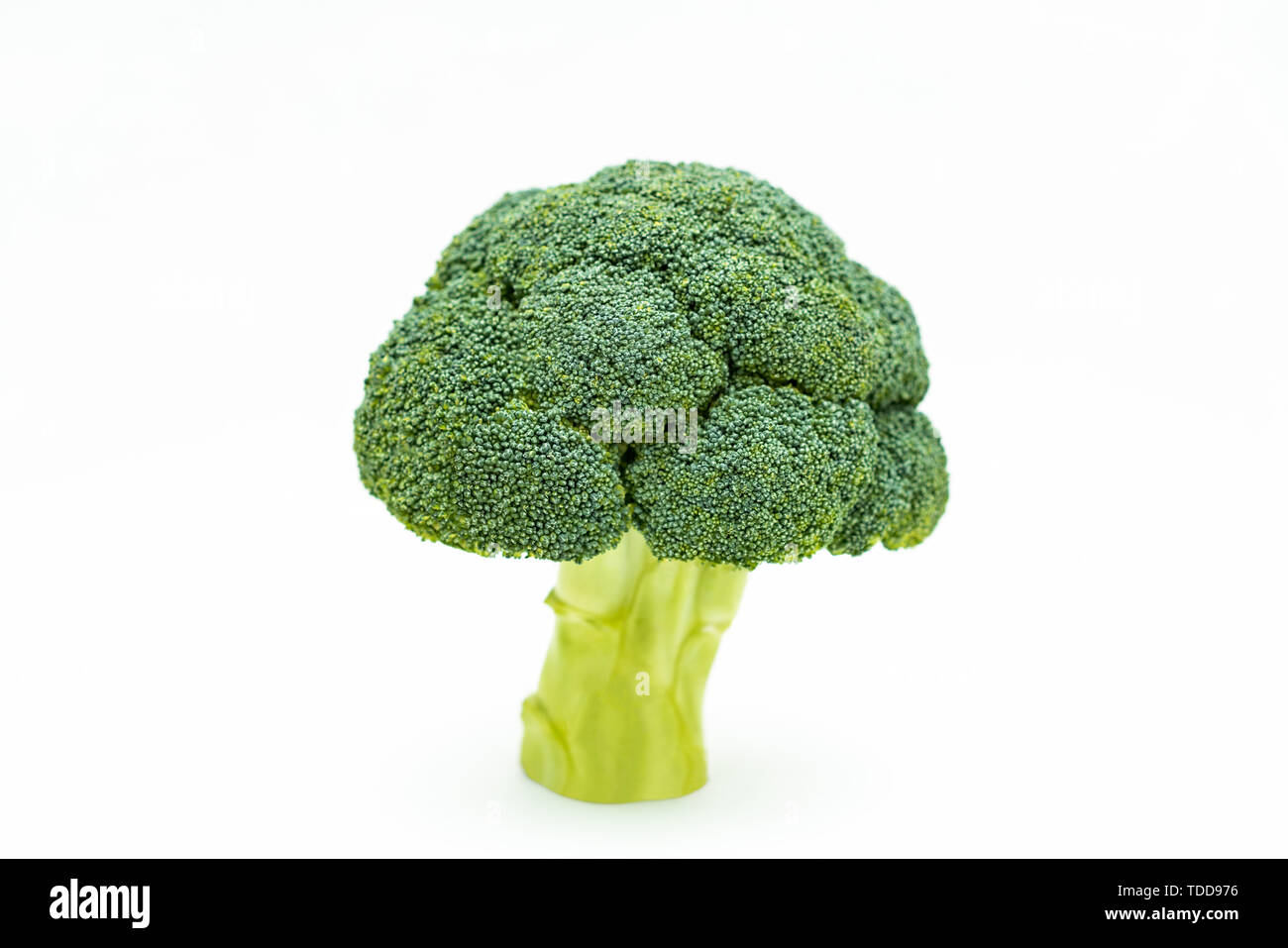 Broccoli on white background Stock Photo - Alamy