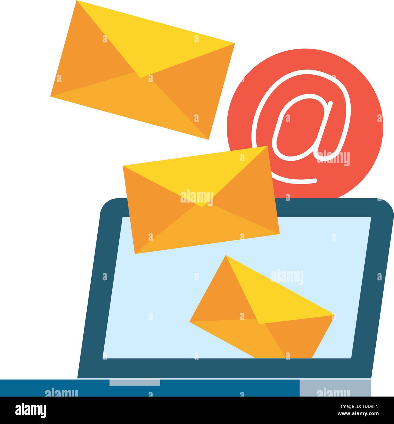 Email inbox electronic communication graphics Stock Vector Images - Alamy