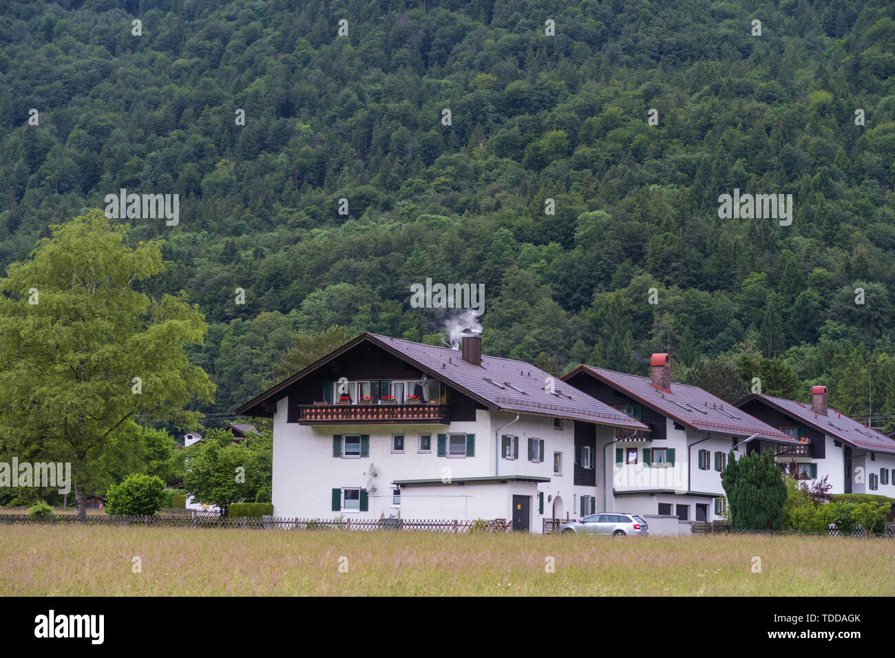 German town style and rural pastoral scenery Stock Photo - Alamy
