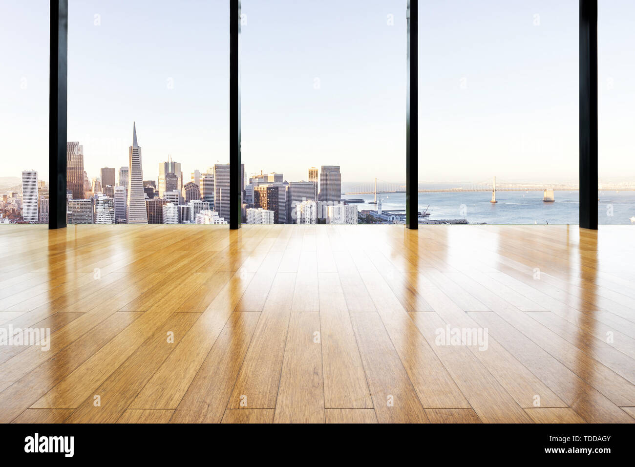 Empty floor with background Stock Photo - Alamy