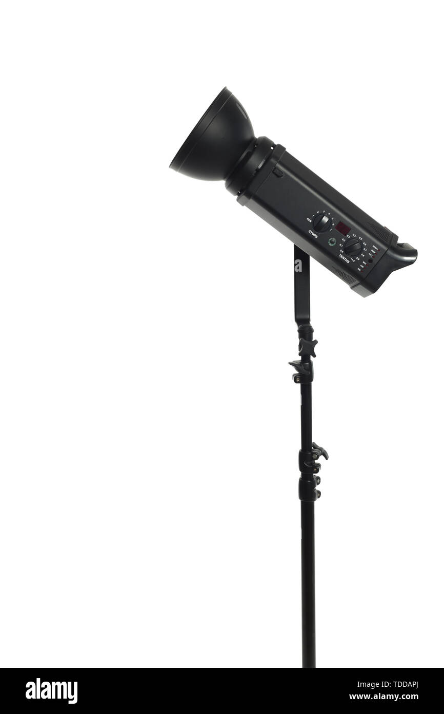 Studio lighting isolated on white Stock Photo - Alamy
