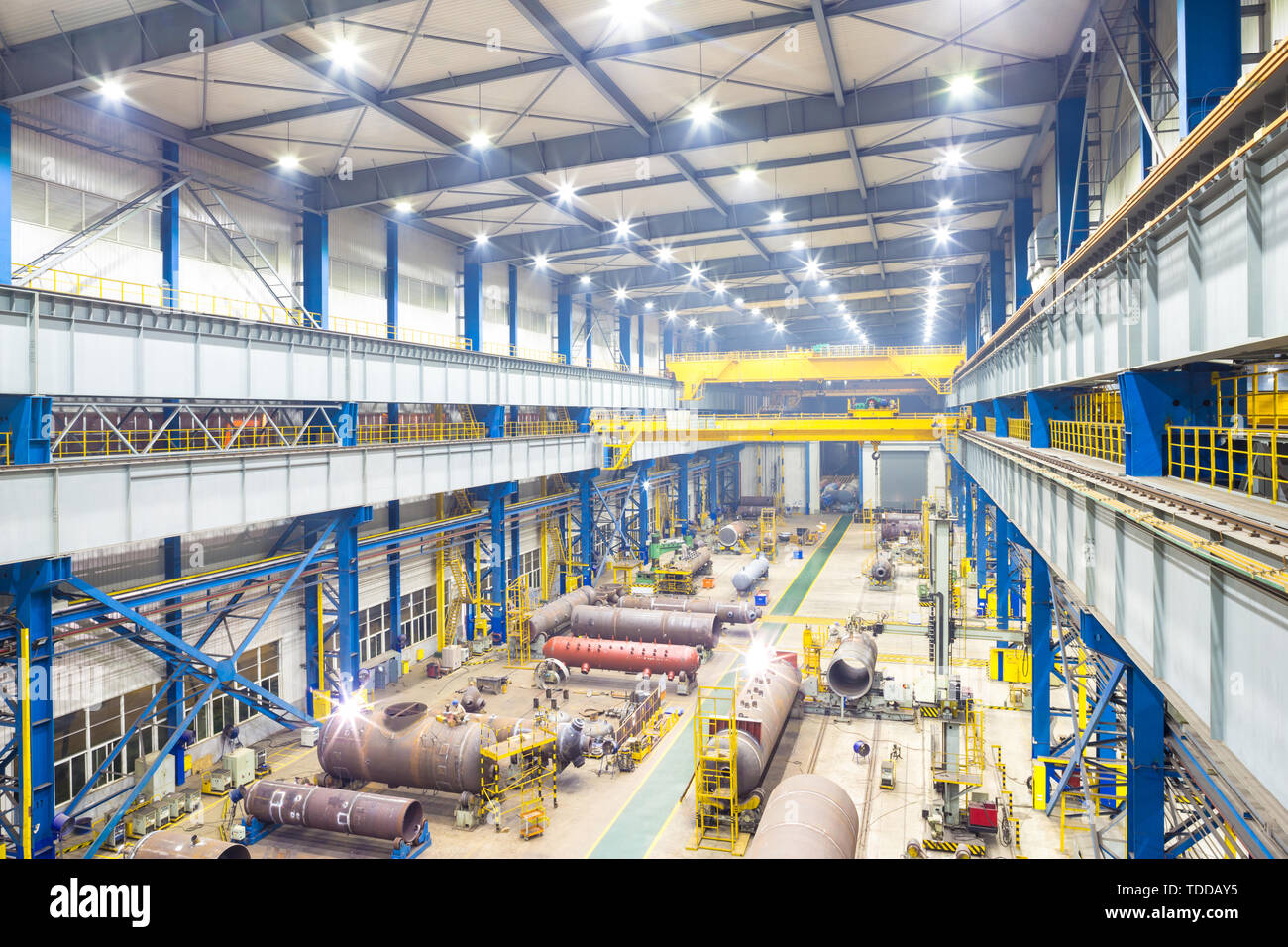 Interior of factory workshop Stock Photo - Alamy