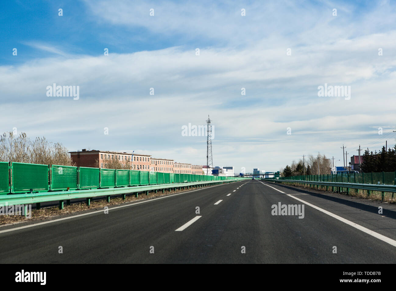 Road landscape no one to travel expressway guide sky asphalt hi-res ...