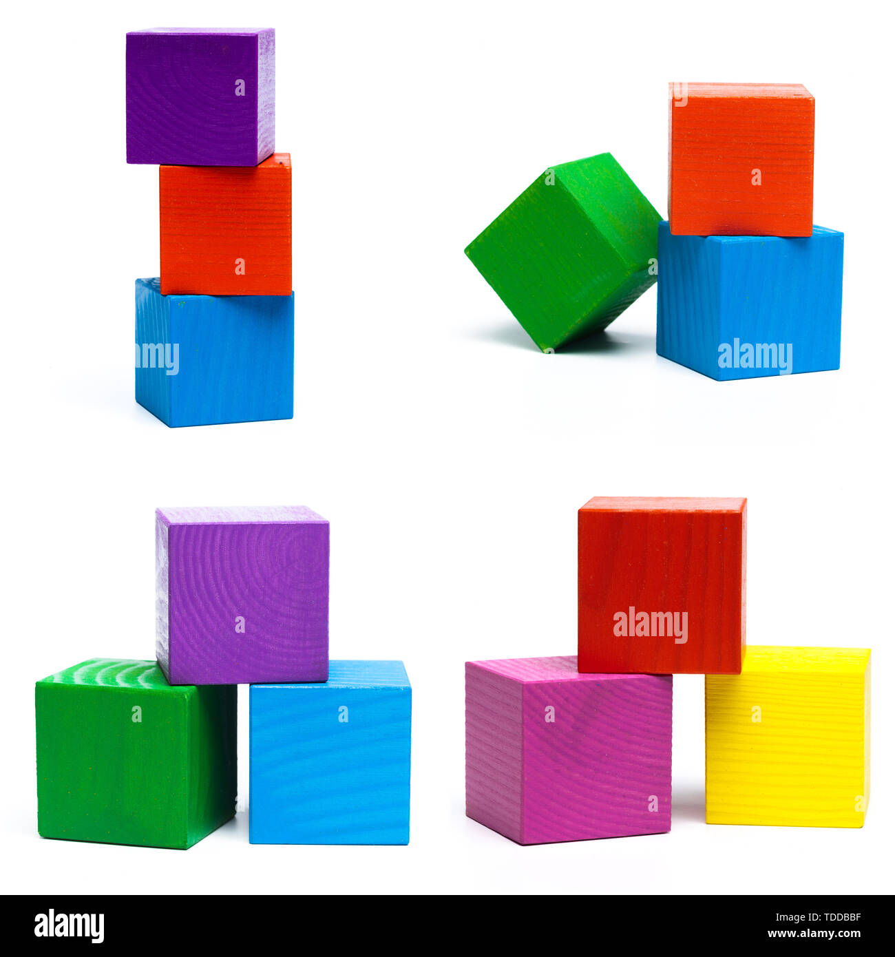 Multicolor wooden game cube hi-res stock photography and images - Alamy