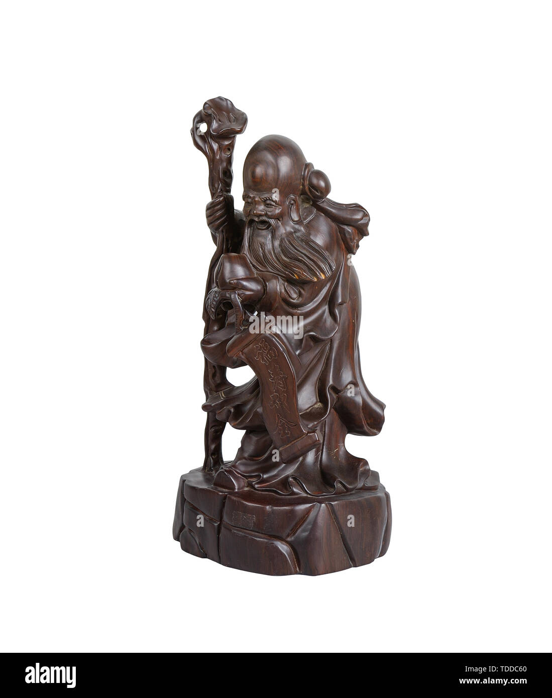 The statue of the rosewood wood carving hi-res stock photography and ...