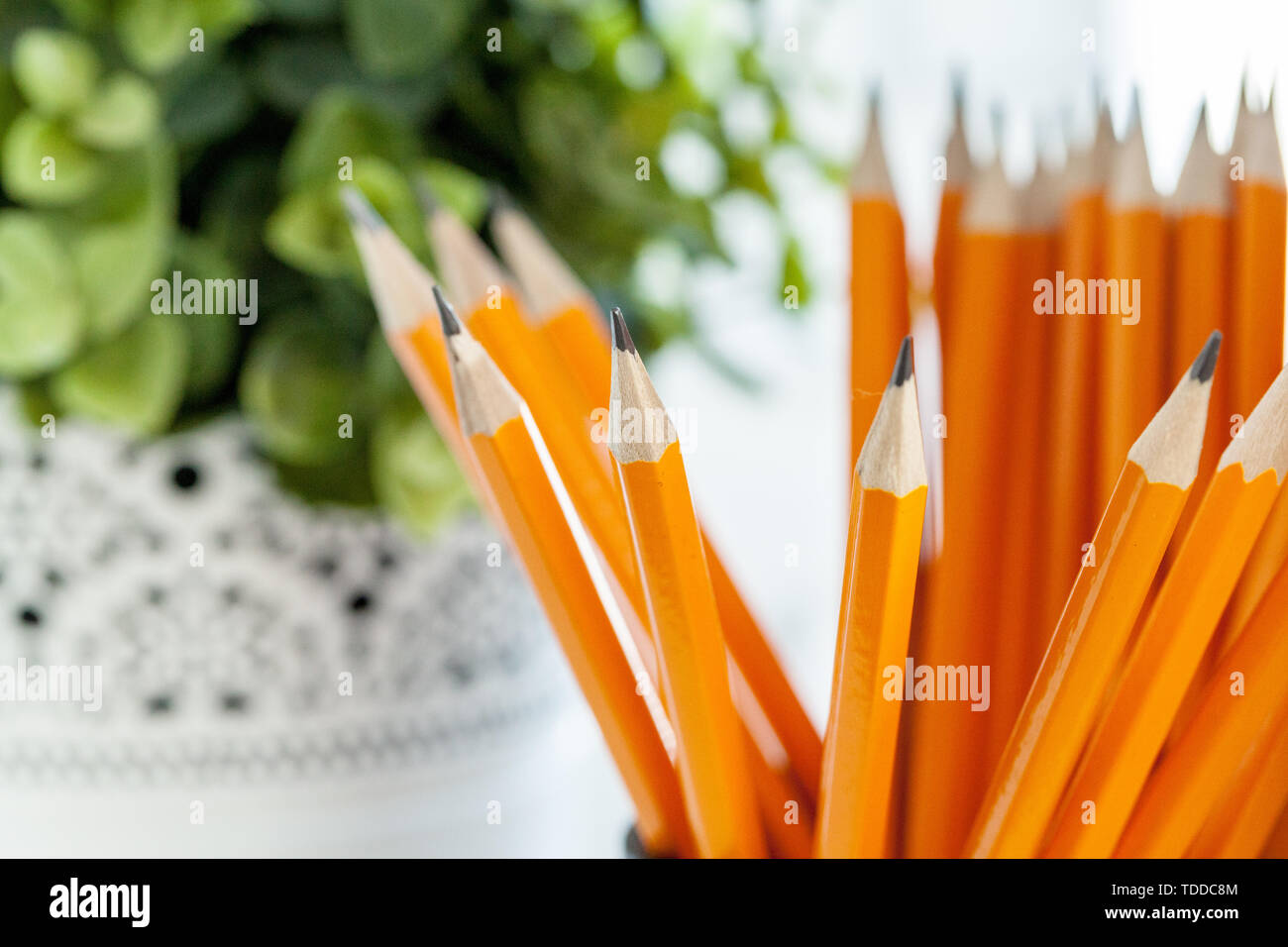 Pile of pencils Stock Photo - Alamy