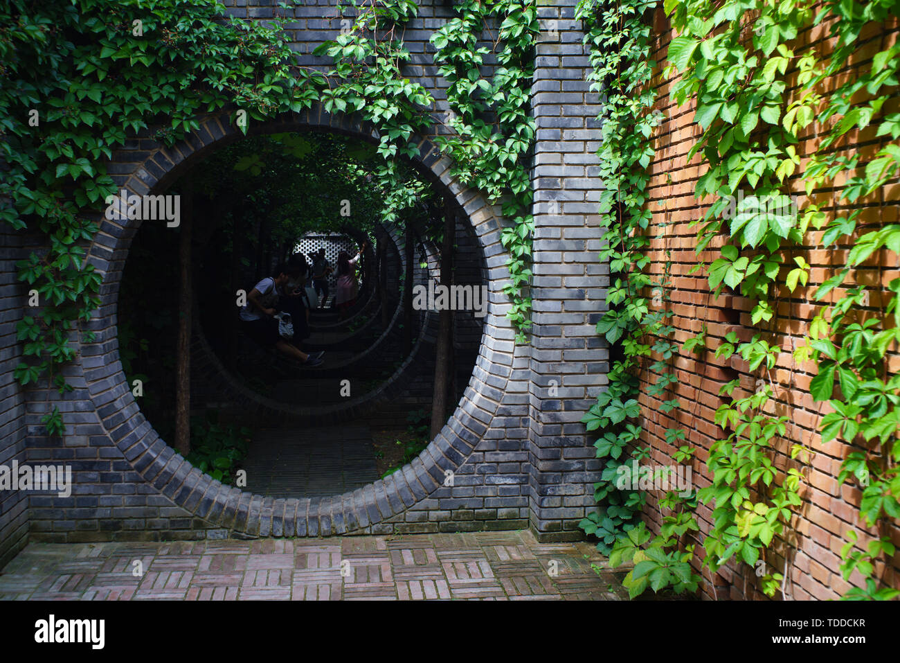 Beijing Red Brick Art Gallery Stock Photo - Alamy