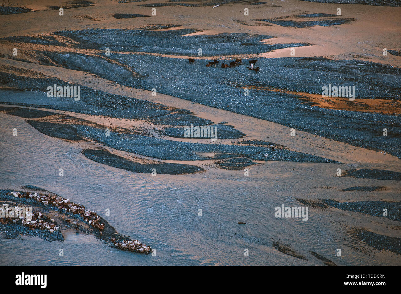 The scenery of the Grand Canyon in Dushanzi, Xinjiang Stock Photo - Alamy