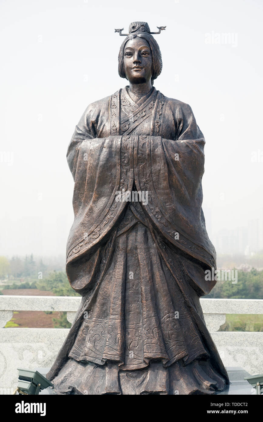 Portrait of ancient Qin characters Stock Photo - Alamy