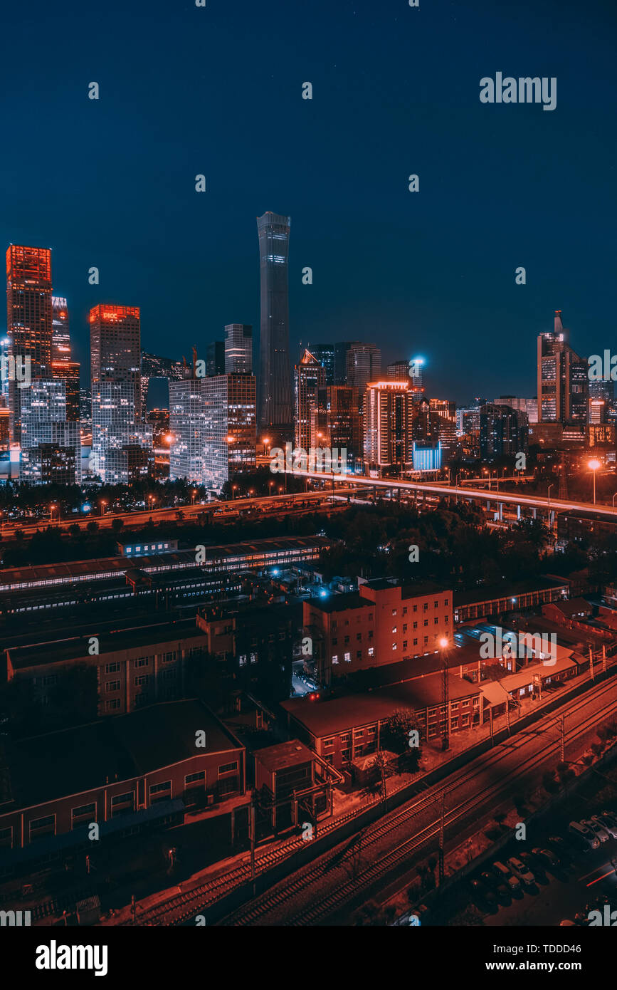 Night in Beijing Stock Photo - Alamy