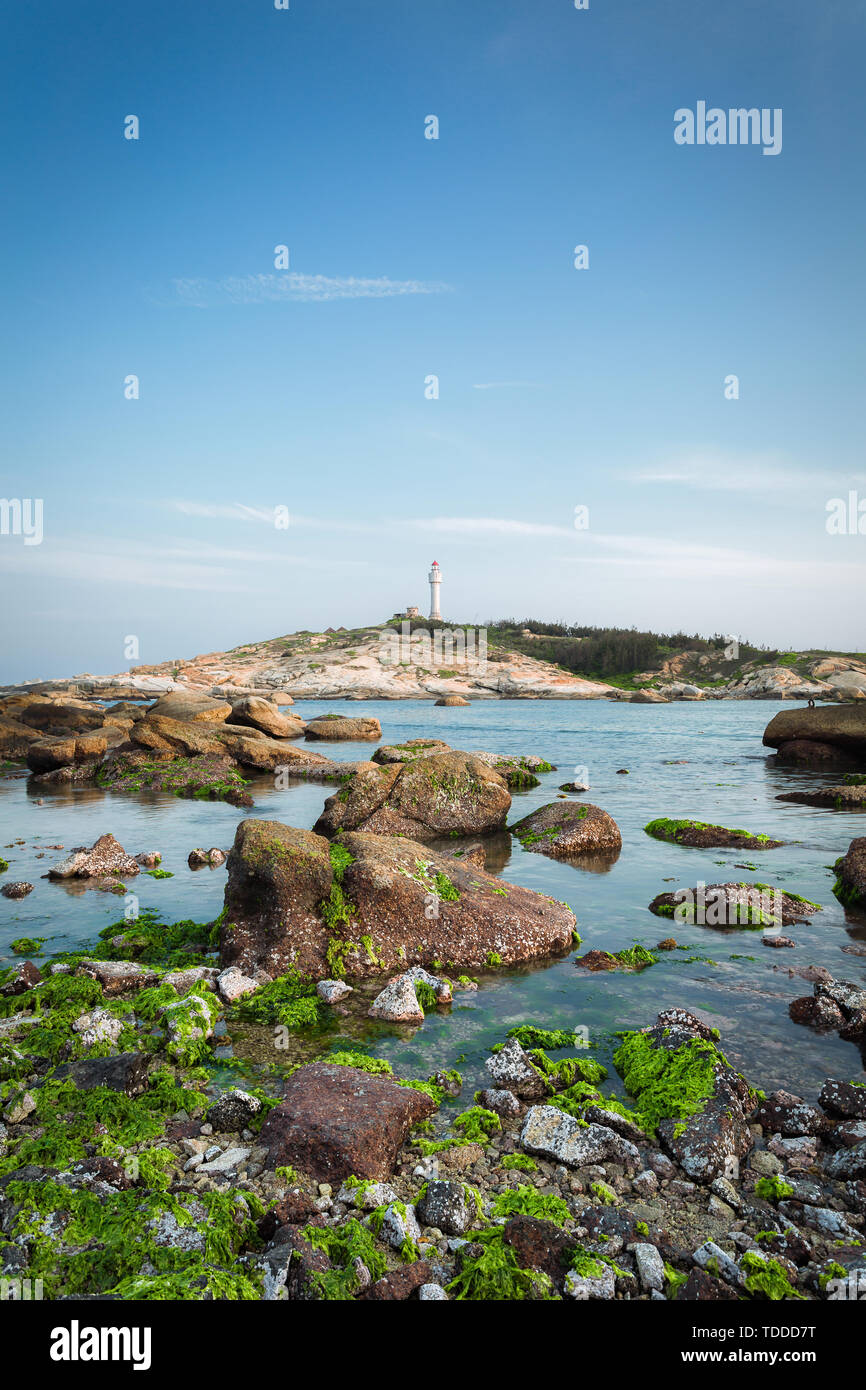 Red Bay Lighthouse Island Stock Photo - Alamy