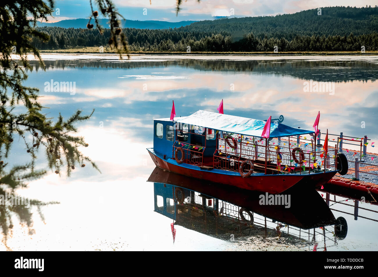 Alshan Rhododendron Lake Scenic Area Stock Photo - Alamy