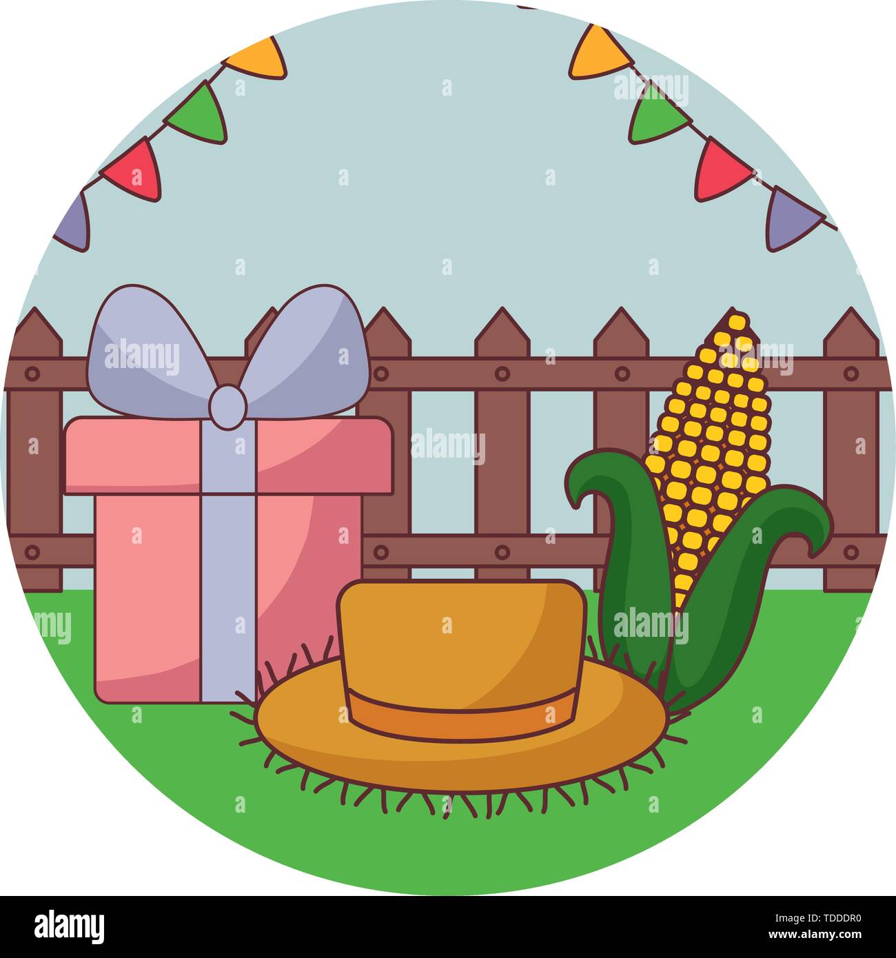 Traditional wicker hat Stock Vector Images - Alamy