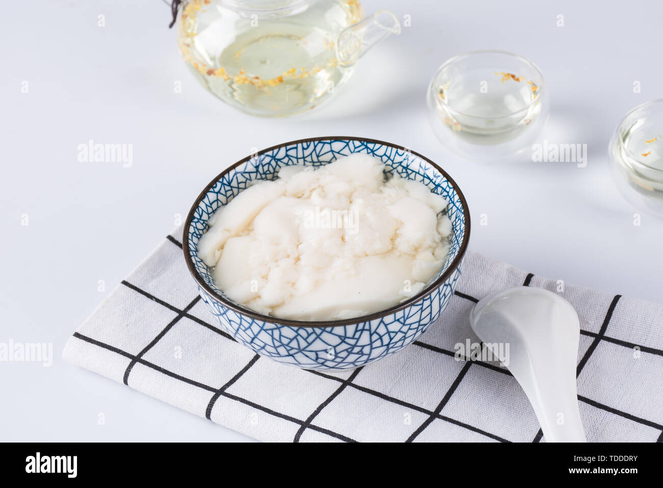 Bean curd brain a famous traditional snack, also known as bean curd ...