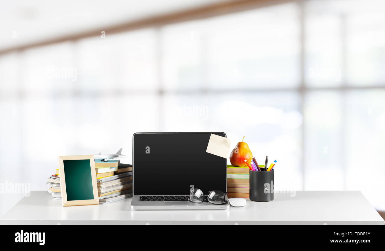 Modern creative workspace Stock Photo - Alamy