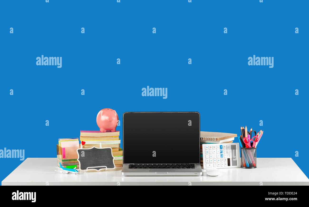 Modern creative workspace Stock Photo - Alamy