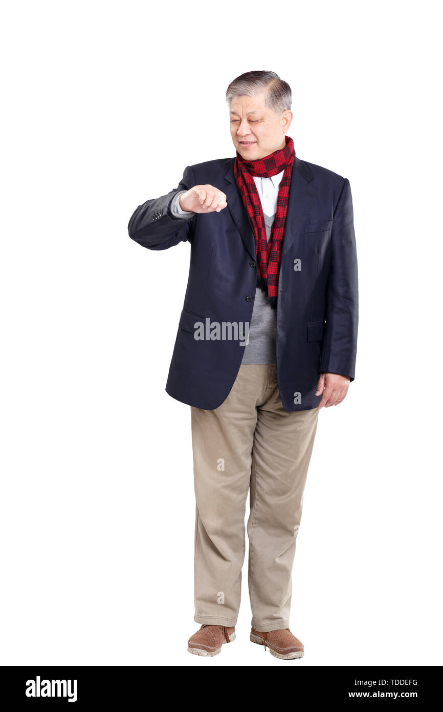 Old man in suit, full body hi-res stock photography and images - Alamy