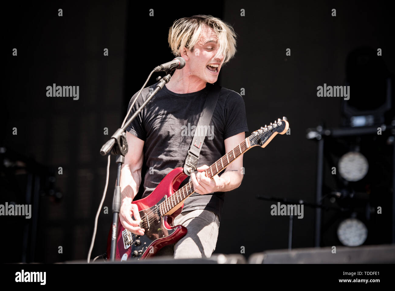 Florence, Italy. 13th June, 2019. Josh Katz, guitarist and lead singer ...