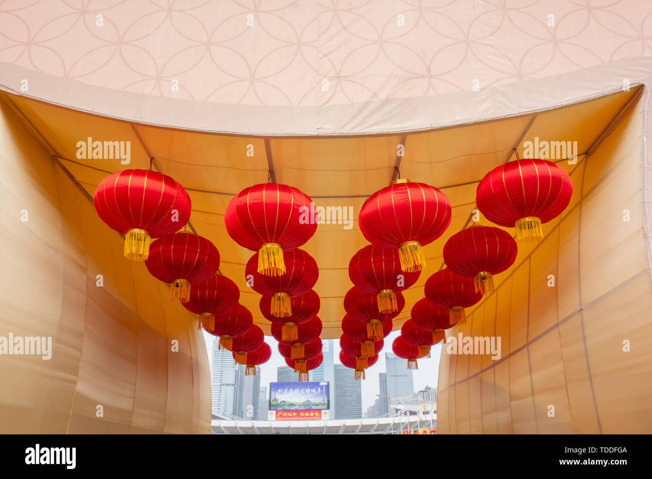 Big Red Lantern Stock Photo - Alamy
