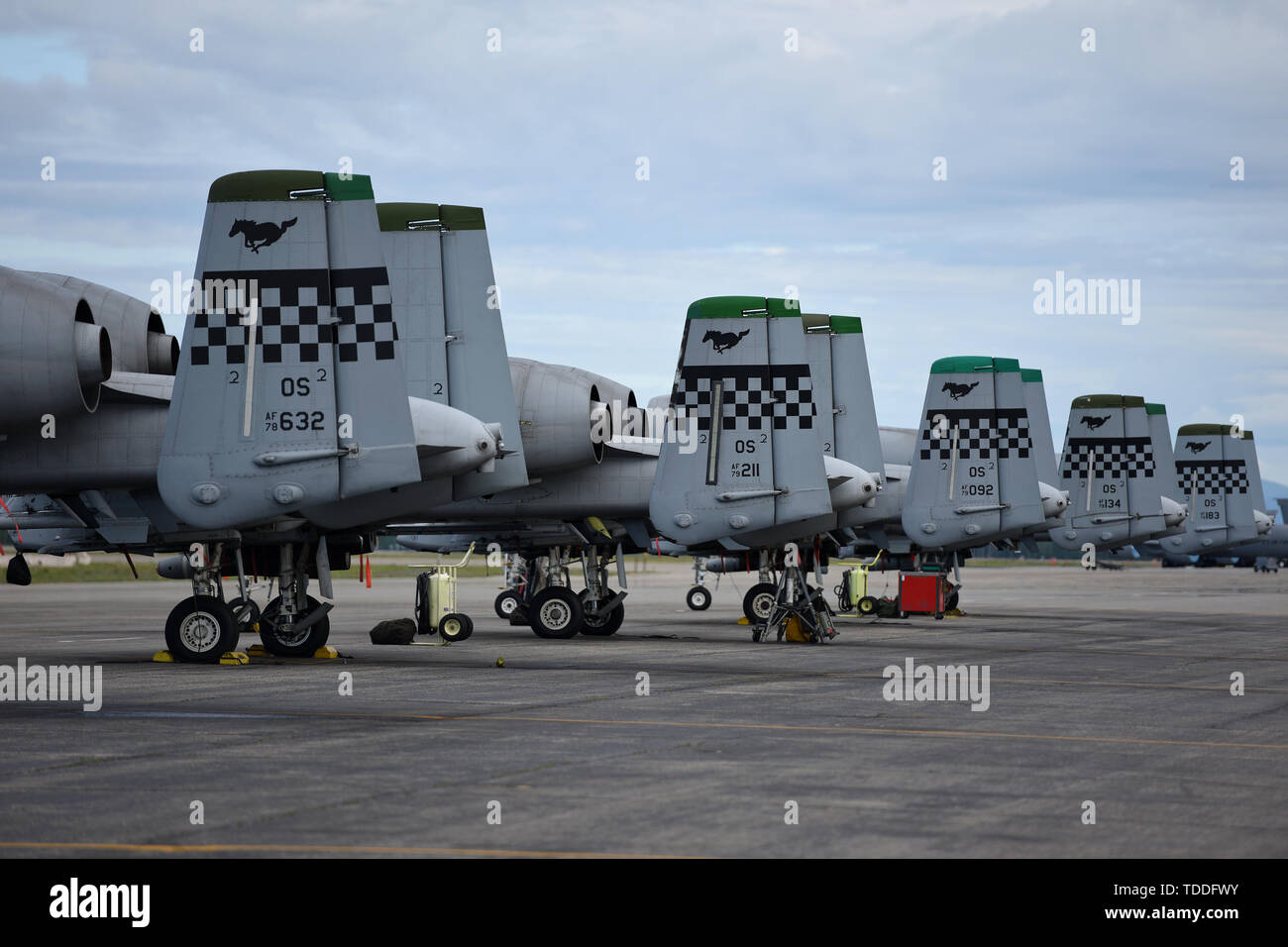 25th Fighter Squadron A-10 Thunderbolt II aircraft occupy the ...