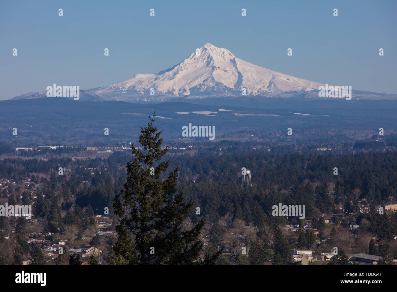 Mt.hood, Hood Snow Mountain, Portland, USA Stock Photo - Alamy