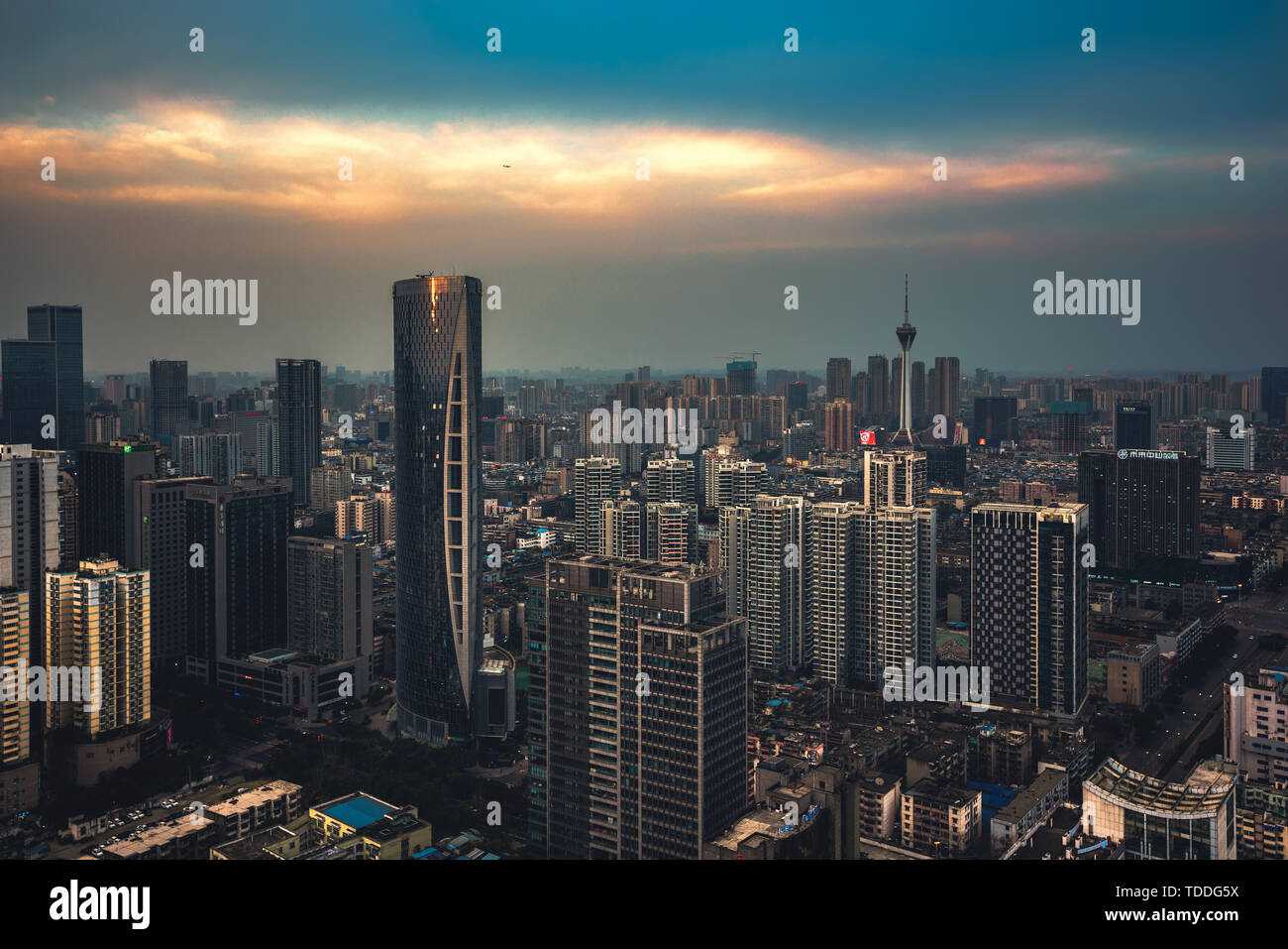 Chengdu Night Scene Stock Photo - Alamy